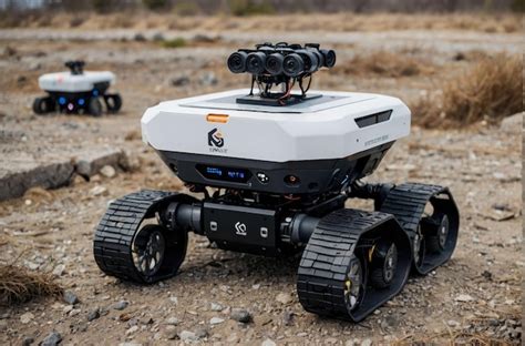 premium photo autonomous exploration robot in rough terrain