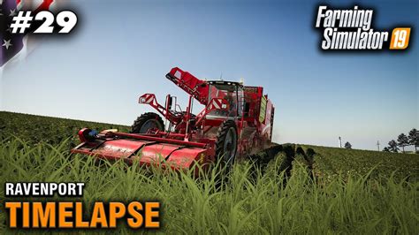 Fs19 Timelapse Ravenport 29 Potato Harvest Youtube