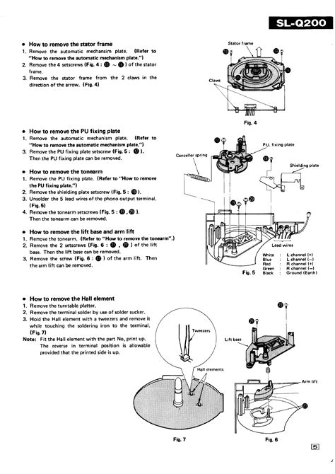 Service Manual For TECHNICS SLQ Download