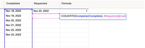 countifs criterion referencing other columns — smartsheet community