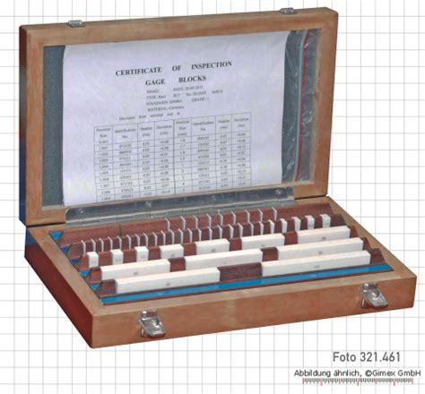Exactools Gauge Block Set Made Of Ceramic Degree 0 32 Psc