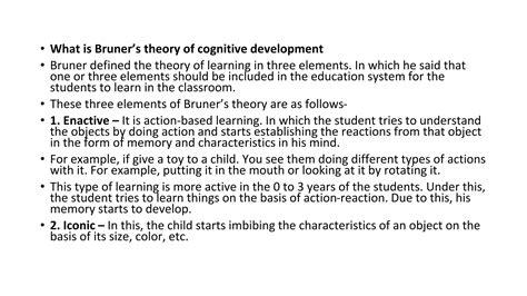 Bruner Cognitive Pptx
