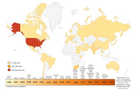 C Auris Global Reported Prevalence Adapted From Cdc Tracking Candida Download Scientific