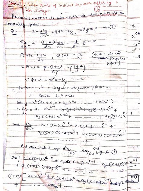 Frobenius Method Pdf