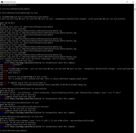 Npm Run Test Not Working · Issue 3178 · Zulipzulip Mobile · Github