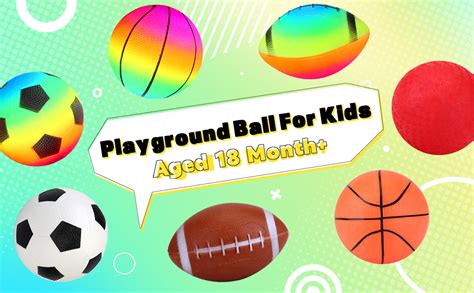 Innotoys Playground Balls 7 Pack 5 Sports Rubber Balls