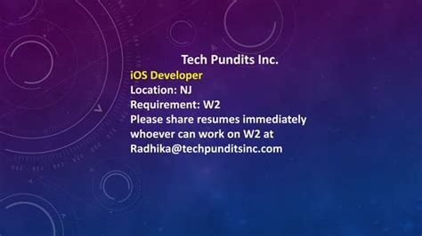 Ios Developer Pptx