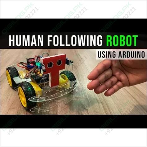 Buy Arduino Human Following Robot With Uno R3 Motor Driver Shield Smart Car Chassis Kit Servo