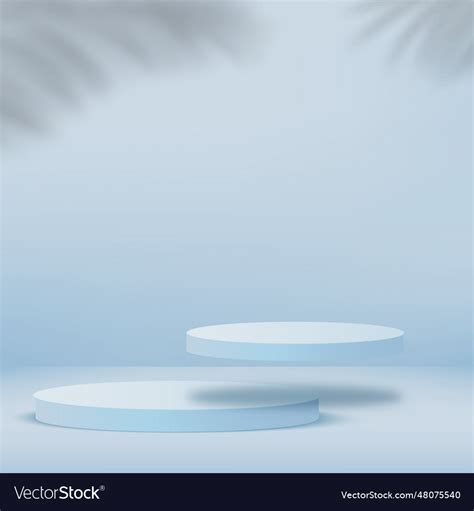 Abstract Background With Blue Geometric 3d Vector Image