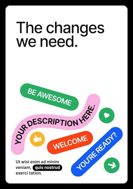 기하학적 모양과 Yk 패치를 가진 레이아웃 템플릿 라벨 태그 플라이어 포스터 커버를 위한 스티커 프리미엄 벡터