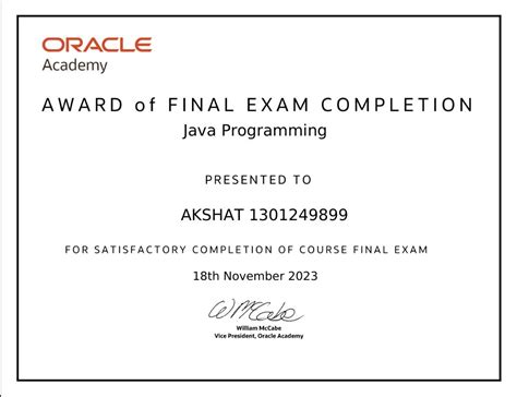Akshat Arora On Linkedin Oracle Oraclecertified Javaprogramming Java Softwaredeveloper