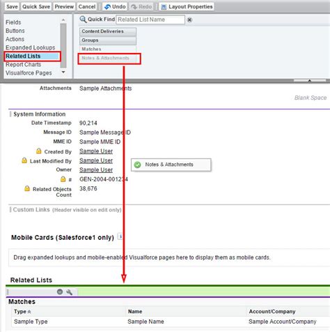 Adding Notes And Attachments Section To Email Message Layout