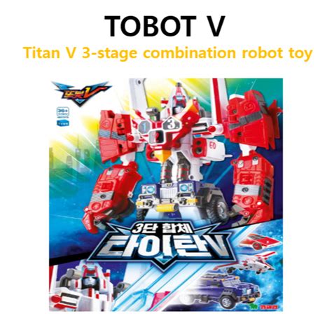 Tobot V Titan V 3 Stage Combination Robot Toy Shopee Malaysia