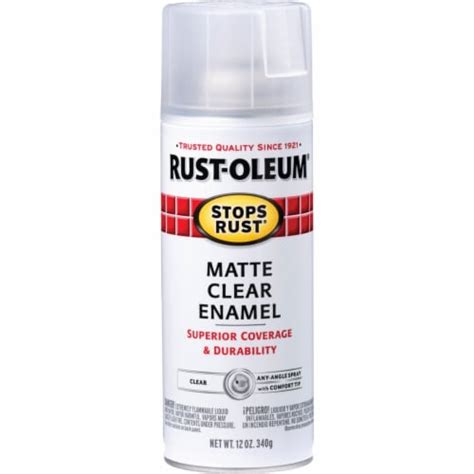 Rust Oleum Stops Rust Oz Matte Clear Enamel Spray Paint Clear Oz Foods Co