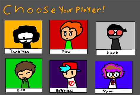 Choose Your Player By Yamikurutto On Newgrounds
