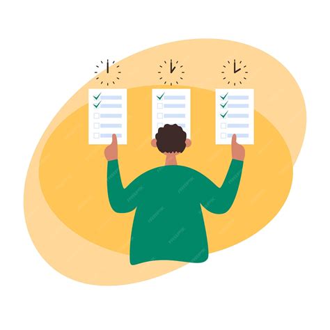 Premium Vector Freelance Developer Show How Many Tasks He Is Solved