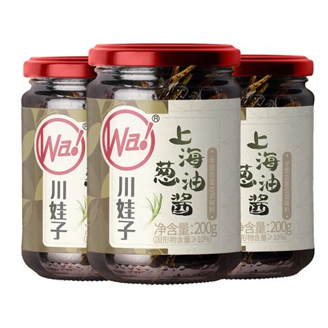 川娃子葱油酱拌面酱拌饭酱 上海风味调味酱 黑葱油汁 200g3瓶【图片 价格 品牌 报价】 京东