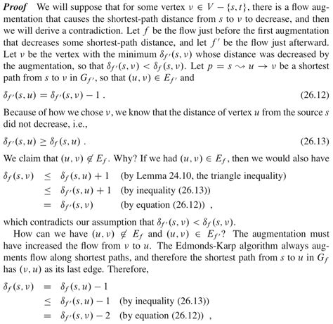 Network Flow Confused With The Proof That Edmonds Karp Always Monotically Increases The