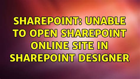 How To Open Sharepoint Online Site In Sharepoint Designer Printable Templates Free