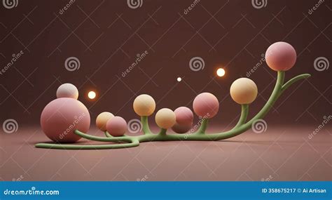 Spherical Interconnected Polygons With A Large Padlock Inside