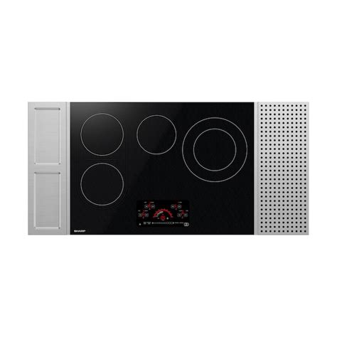 Sharp 30 In 4 Burners Smooth Surface Radiant Black Electric Cooktop