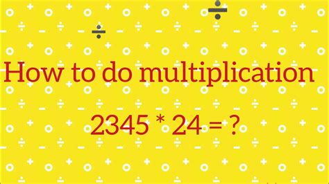 How To Do Multiplication In Very Easy Way And Simple Tricks For Multiplication YouTube