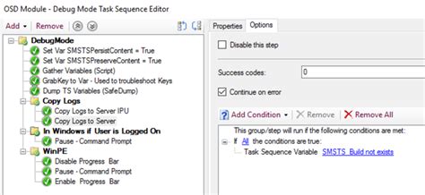 Building A Better Debug Task Sequence Garytown Configmgr Blog
