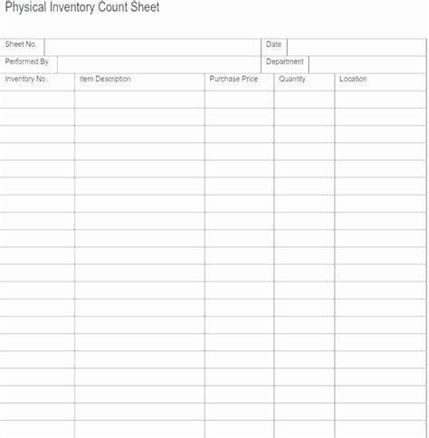 Inventory Cycle Count Excel Template Shooters Journal