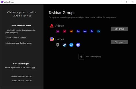High Dpi Scaling Blurred · Issue 238 · Tjackenpackentaskbar Groups