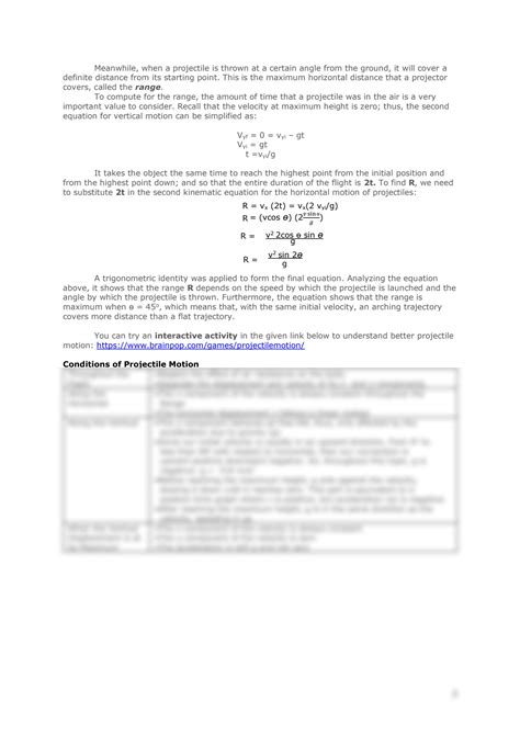 SOLUTION Science Projectile Motion With Example Questions Studypool