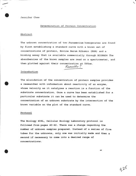 Pdf Determination Of Protein Concentration