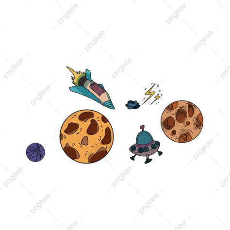 귀여운 일러스트 우주 행성 클립 아트 클립 아트 아름다운 우주 Png 일러스트 및 Psd 이미지 무료 다운로드 Pngtree