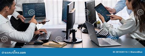 Programmer And Software Engineer Working In Tech Develop Company