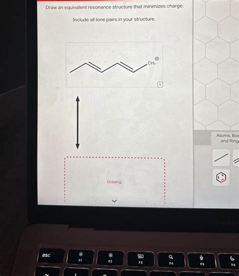 Solved Draw An Equivalent Resonance Structure That Minimizes