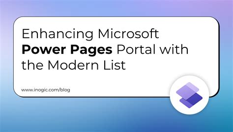 enhancing microsoft power pages portal with the modern list microsoft