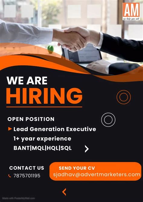 Samiksha Jadhav On Linkedin Advertmarketers Is Hiring For Lead
