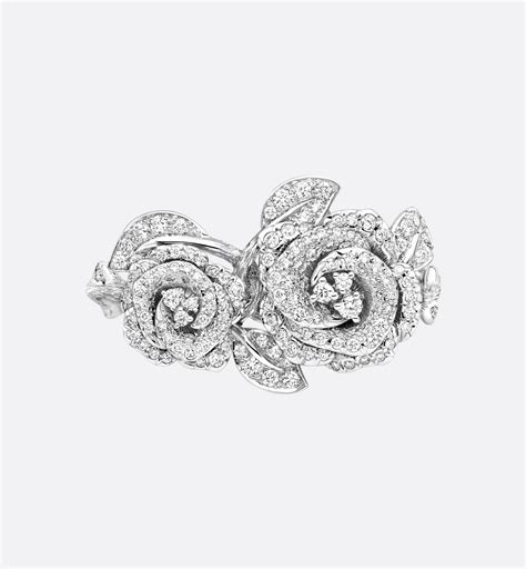 Rose Dior Bagatelle Necklace White Gold And Diamonds Dior