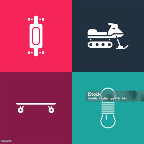 팝 아트 등산가 로프 롱보드 또는 스케이트보드 스노모빌 및 아이콘을 설정합니다 벡터 0명에 대한 스톡 벡터 아트 및 기타 이미지 0명 거리 겨울 Istock