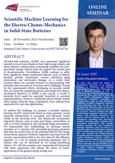 Scientific Machine Learning For The Electro Chemo Mechanics In Solid State Batteries