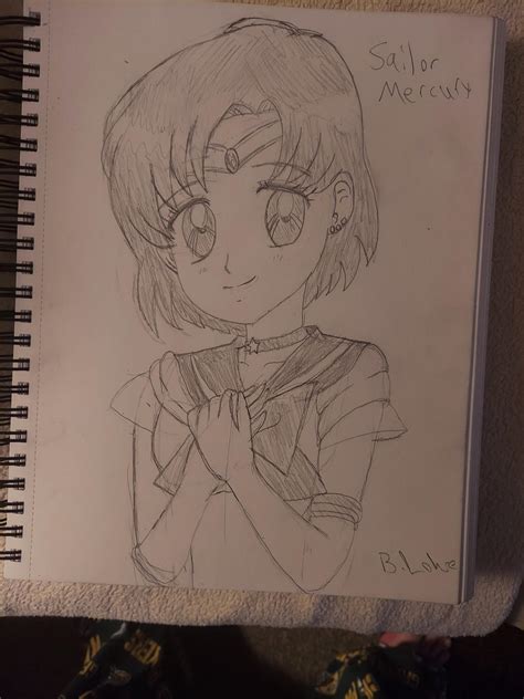 Sailor Mercury Drawing By Kumakumadraws On Deviantart