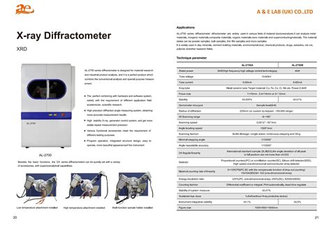 X Ray Diffractometer Al 2700a Al 2700b Aelab Laboratory Equipment