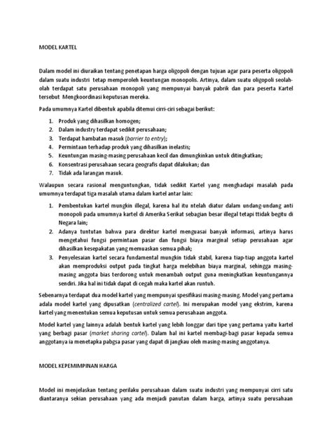 Model Kartel Pdf