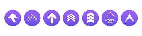 premium vector template swipe up buttons colorful gradient web