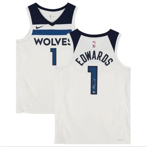 Anthony Edwards Signed Timberwolves Nike Jersey Fanatics Pristine Auction