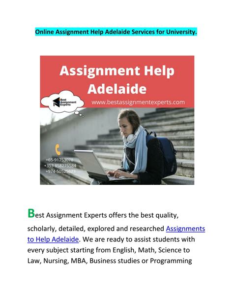 Ppt Online Assignment Help Adelaide Services For University