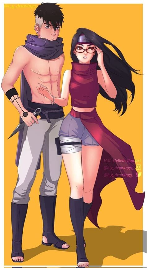 Pin Em Sarada Y Kawaki