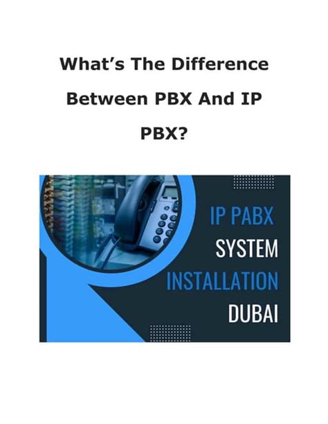 Whats The Difference Between Pbx And Ip Pbx Pdf