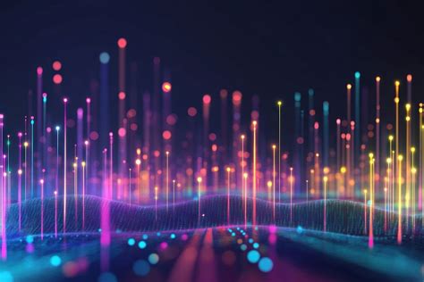 Abstract Data Visualization Background Light Free Photo Illustration