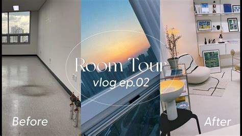 Sub 02 스튜디오같은 원룸 오피스텔 룸투어 랜선 집들이🏠 미드센추리 모던 화이트 인테리어 가구and소품정보 원룸 셀프인테리어 자취방 홈오피스 꾸미기 이사