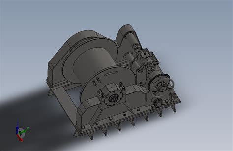 液压绞车模型下载 懒石网